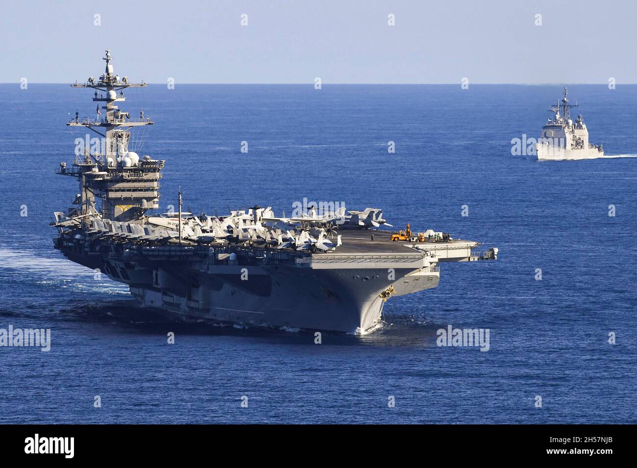 South China Sea, United States. 04 November, 2021. The U.S. Navy Nimitz ...