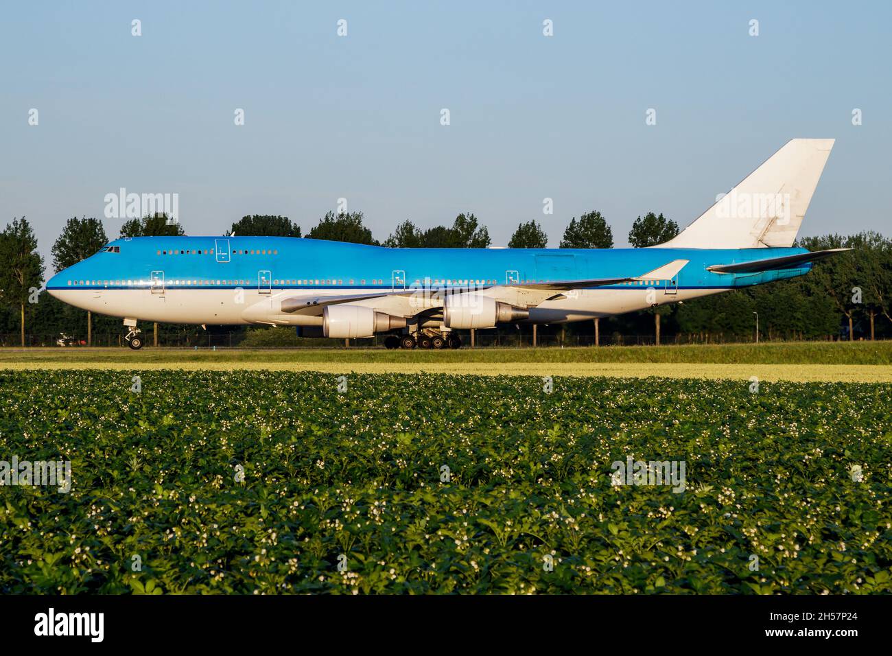 Untitled airplane. Passenger plane. Aircraft without title at airport ...