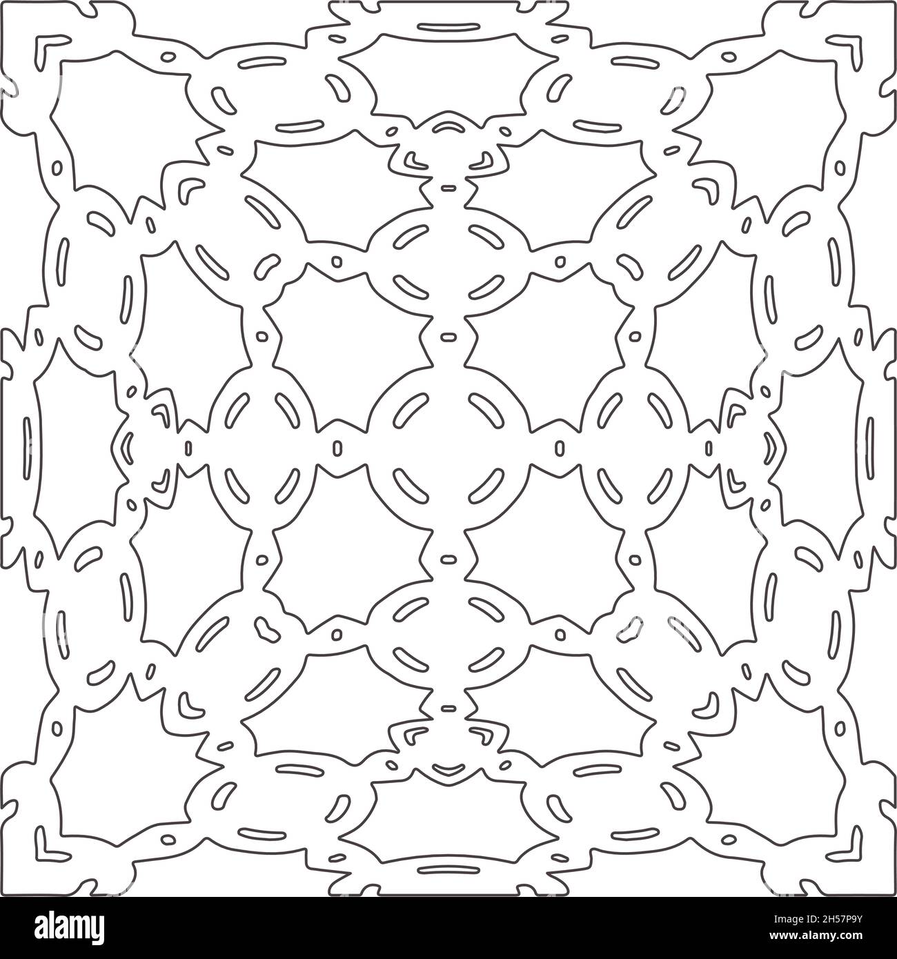 Vector pattern with symmetrical elements . Repeating geometric tiles ...