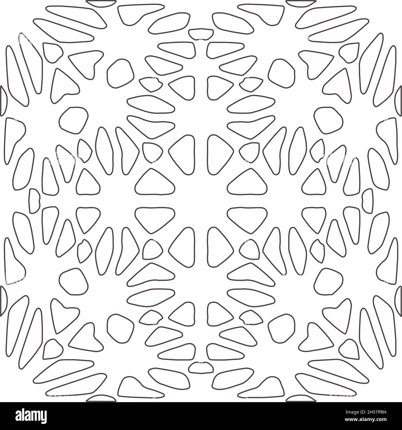 Vector pattern with symmetrical elements . Repeating geometric tiles ...