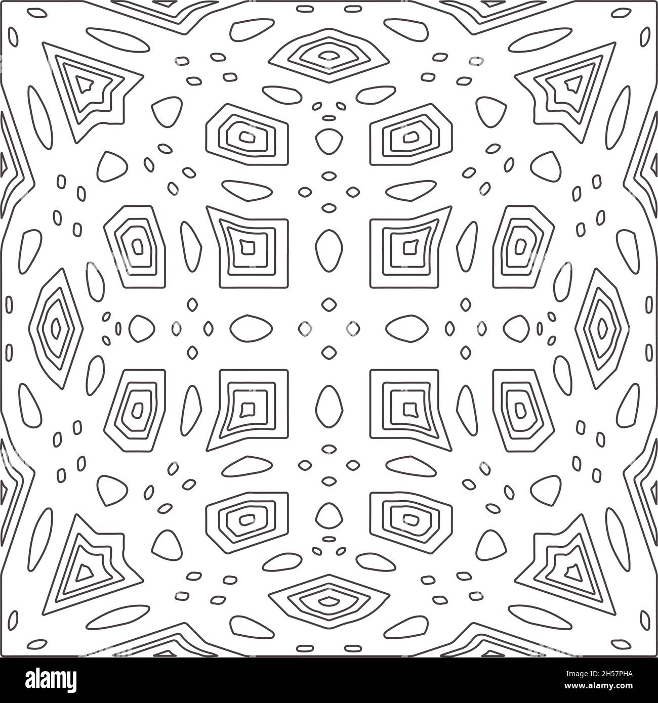 Vector pattern with symmetrical elements . Repeating geometric tiles ...