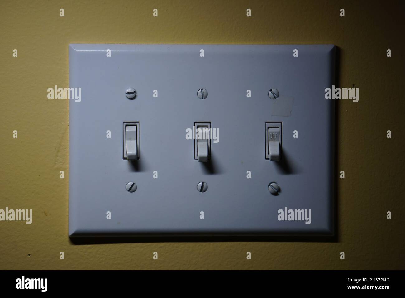 Closeup shot light switches hi-res stock photography and images - Alamy