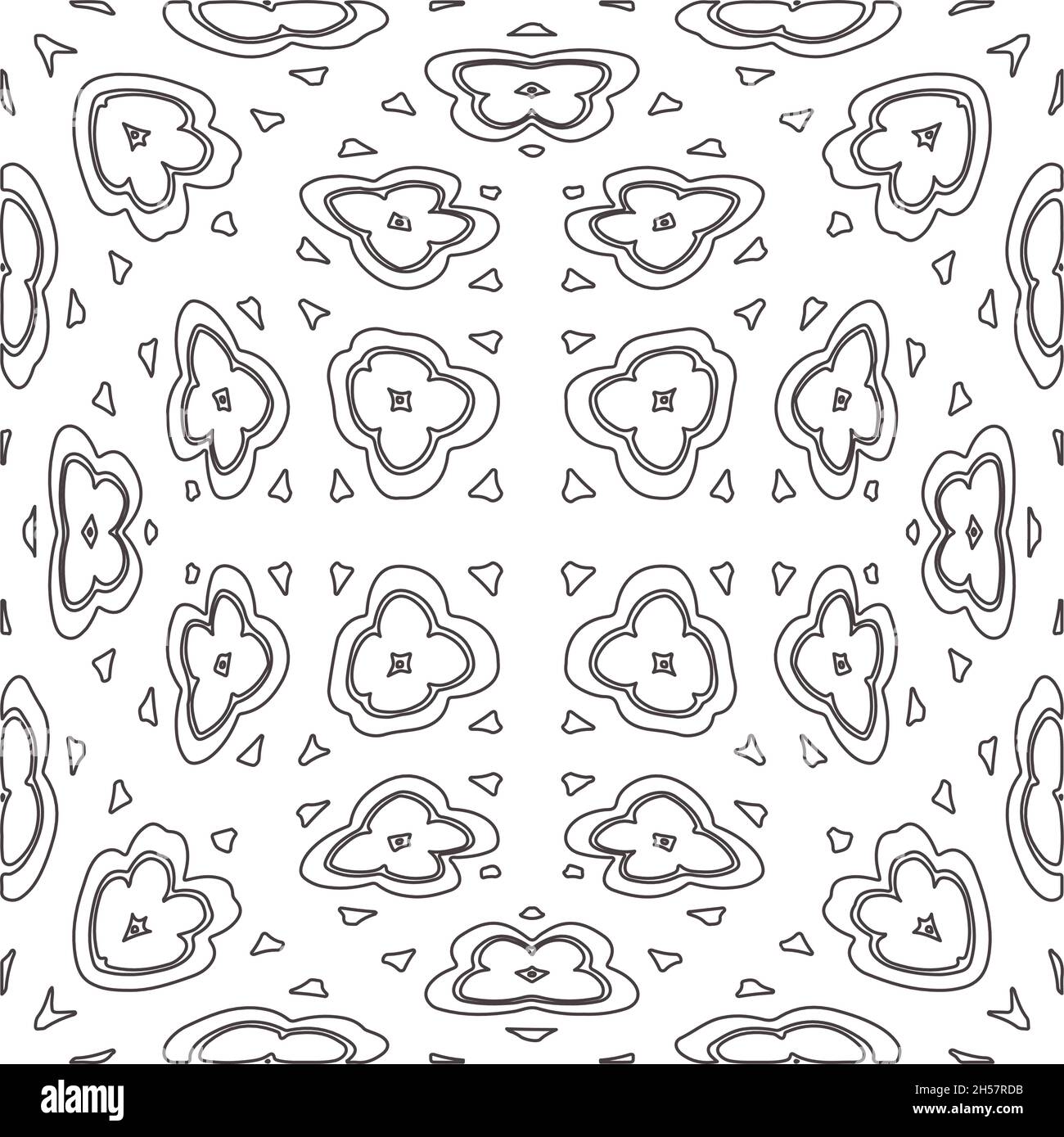 Vector pattern with symmetrical elements . Repeating geometric tiles ...