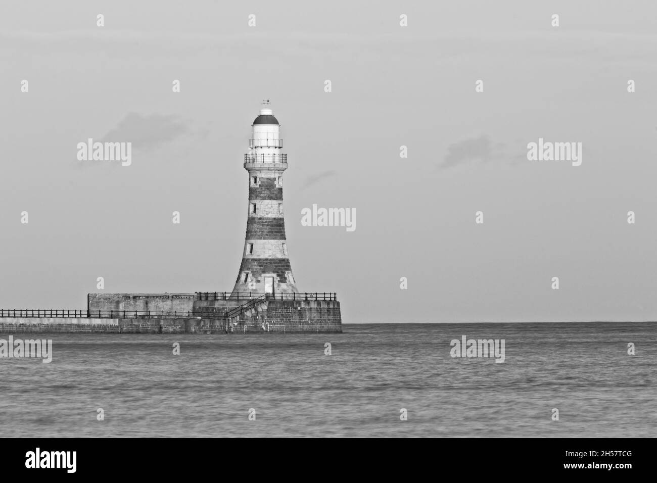 Completed in 1903, Roker Pier and Lighthouse has protected the entrance ...
