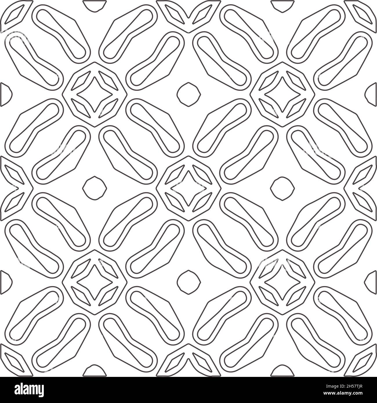 Vector pattern with symmetrical elements . Repeating geometric tiles ...