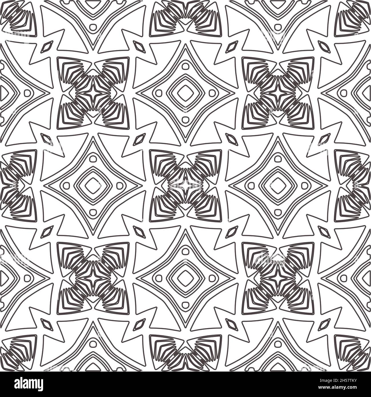 Vector pattern with symmetrical elements . Repeating geometric tiles ...