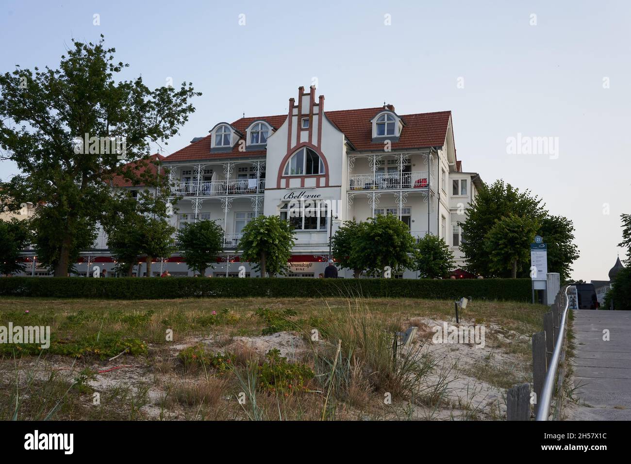 Binz, Germany - July 21, 2021 - the beach promenade - bath architecture ...