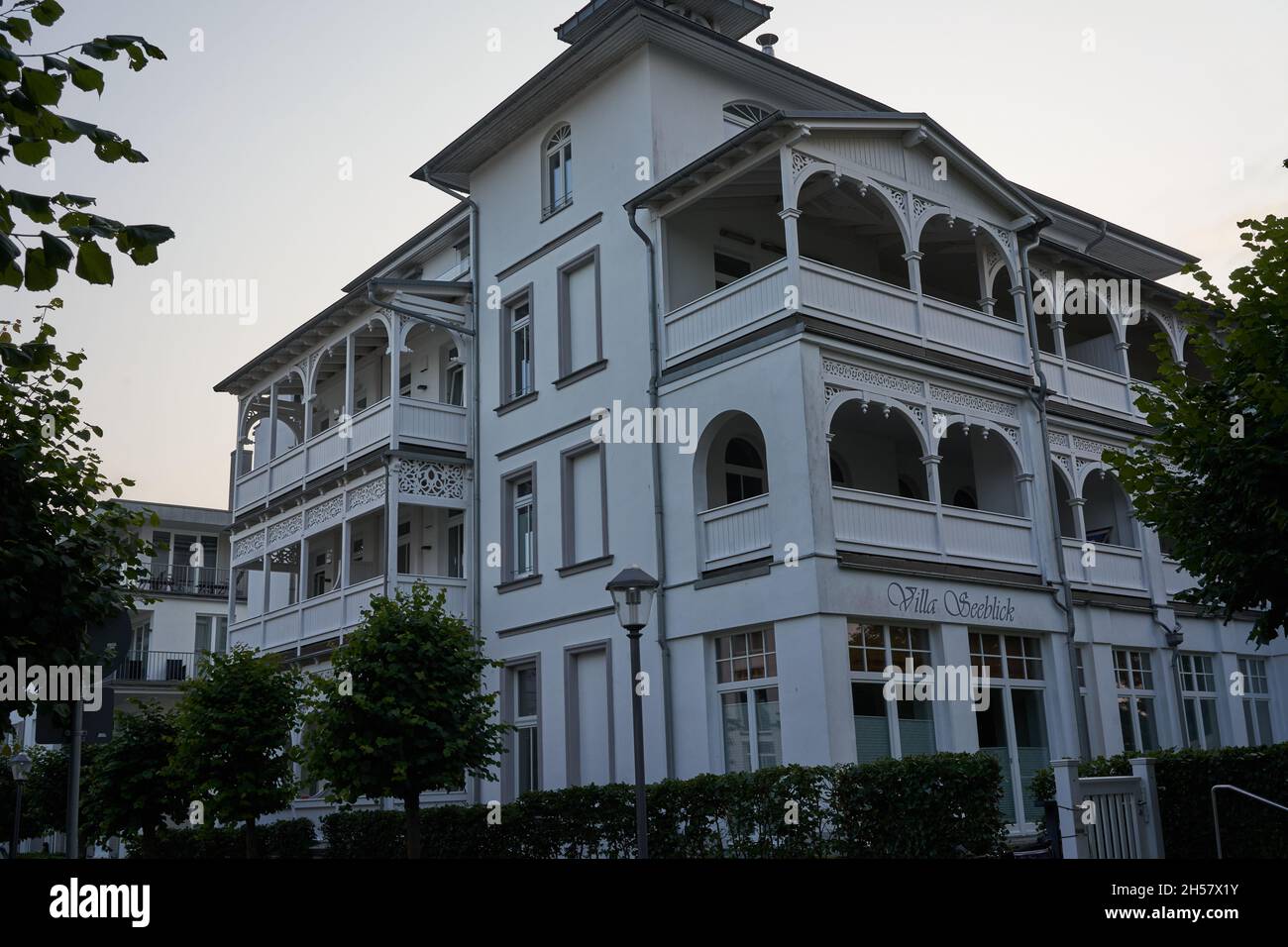 Binz, Germany - July 21, 2021 - the beach promenade - bath architecture ...