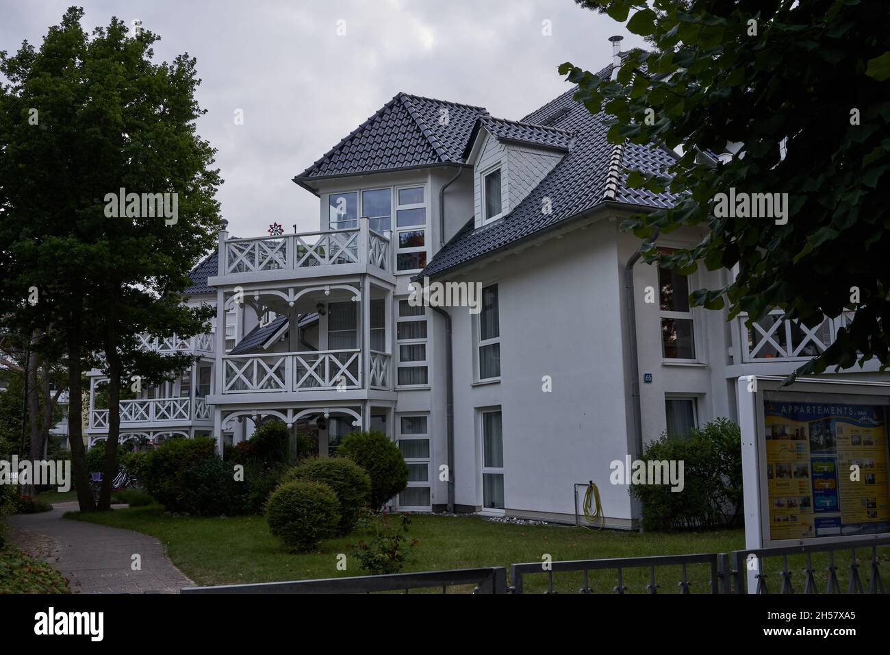 Binz, Germany - July 21, 2021 - the beach promenade - bath architecture ...