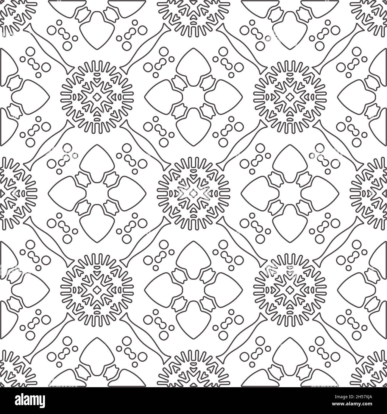 Vector pattern with symmetrical elements . Repeating geometric tiles ...