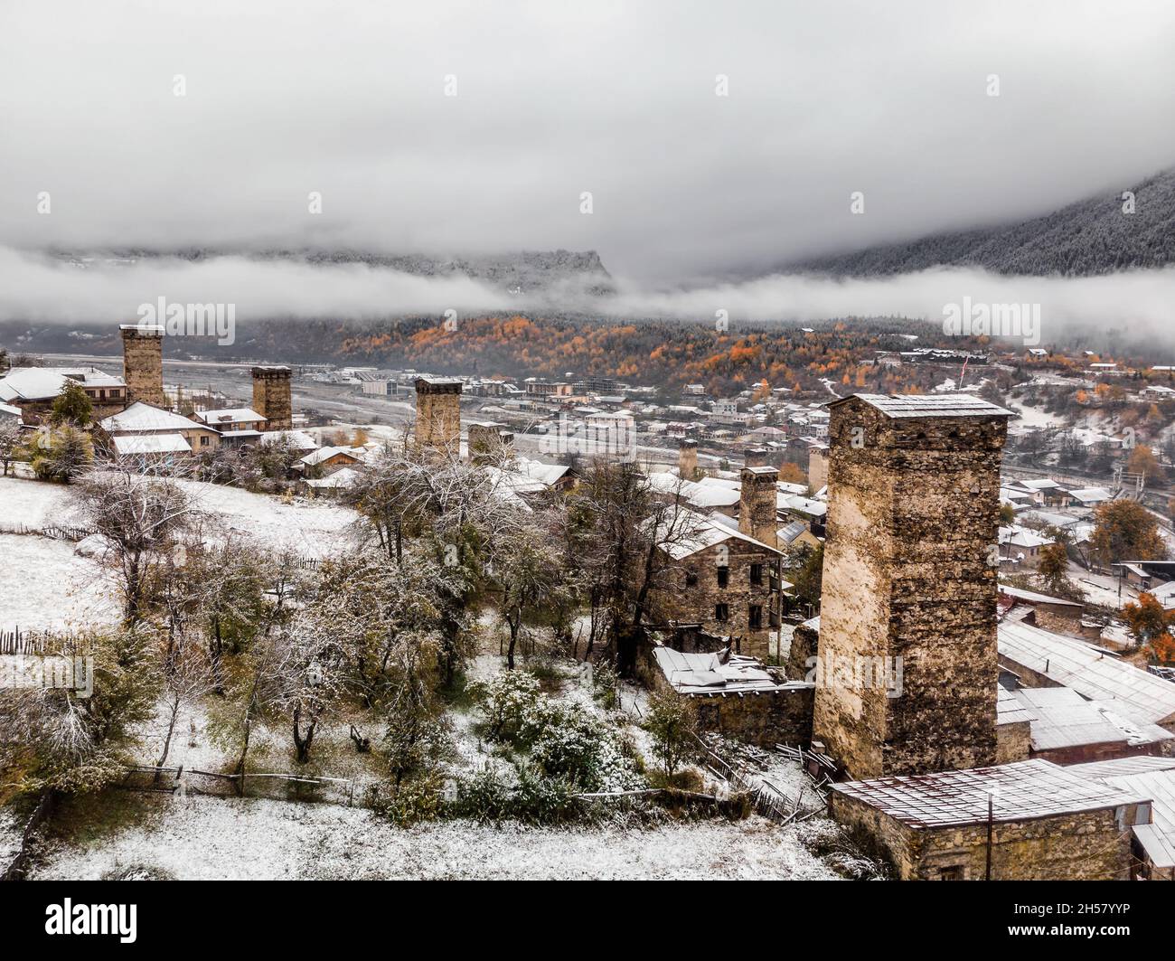 Aerial views scenic green glacier hi-res stock photography and images ...