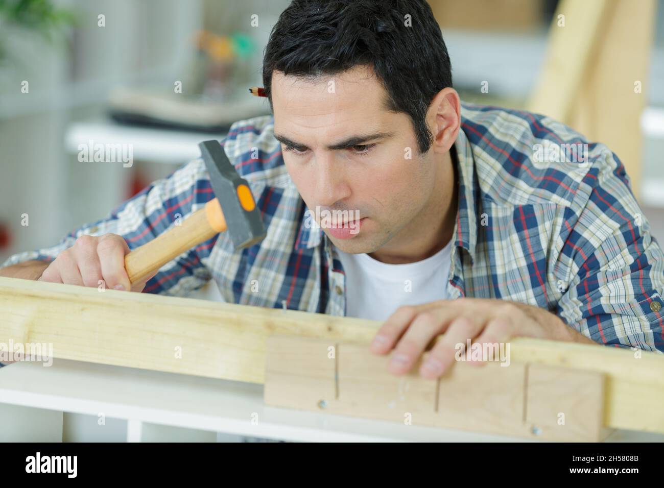 Hammering carpenters working tool hi-res stock photography and images ...