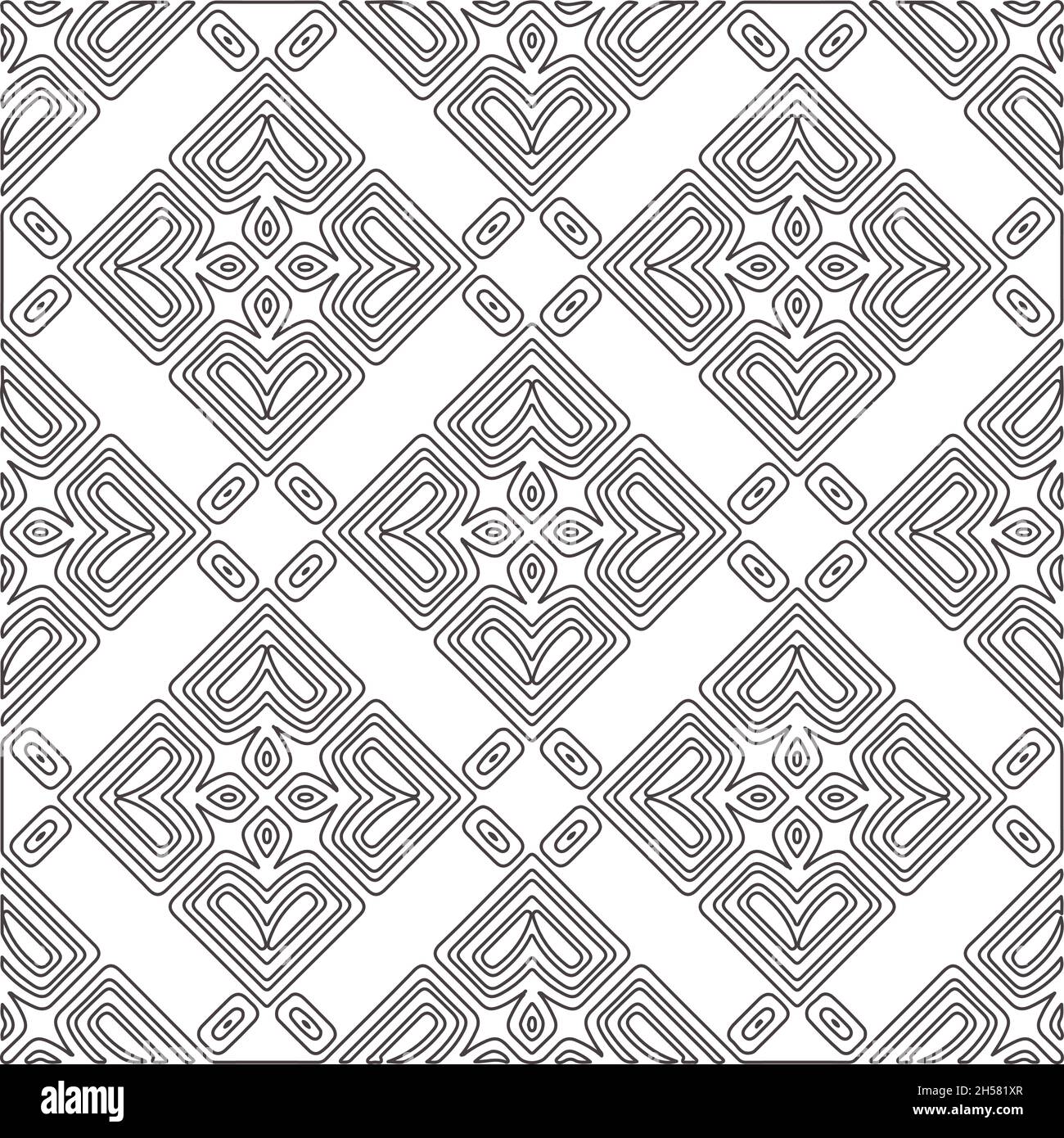 Vector pattern with symmetrical elements . Repeating geometric tiles ...