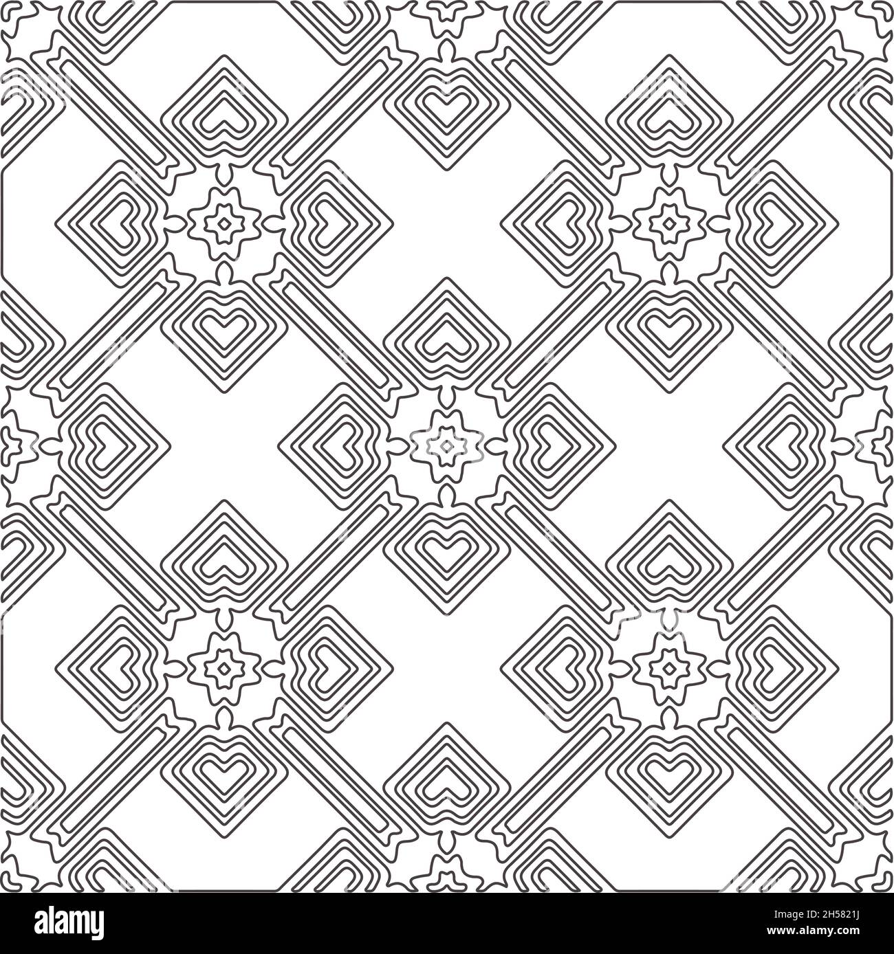 Vector pattern with symmetrical elements . Repeating geometric tiles ...