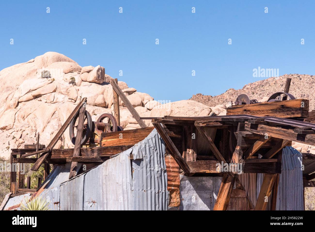 An abandoned old gold mine in the Joshua Tree National Park, USA Stock ...