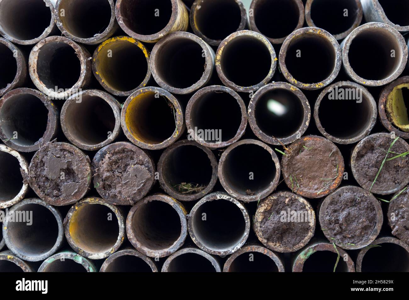 Building Materials, Construction, Metal Pipes, Poles, Mud in Pipes ...