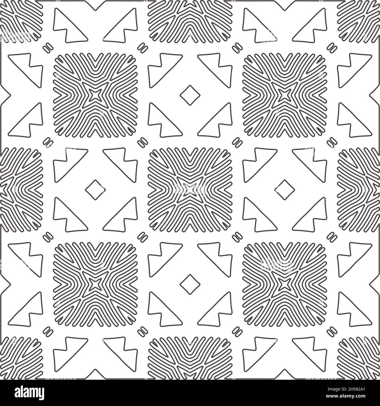 Vector pattern with symmetrical elements . Repeating geometric tiles ...