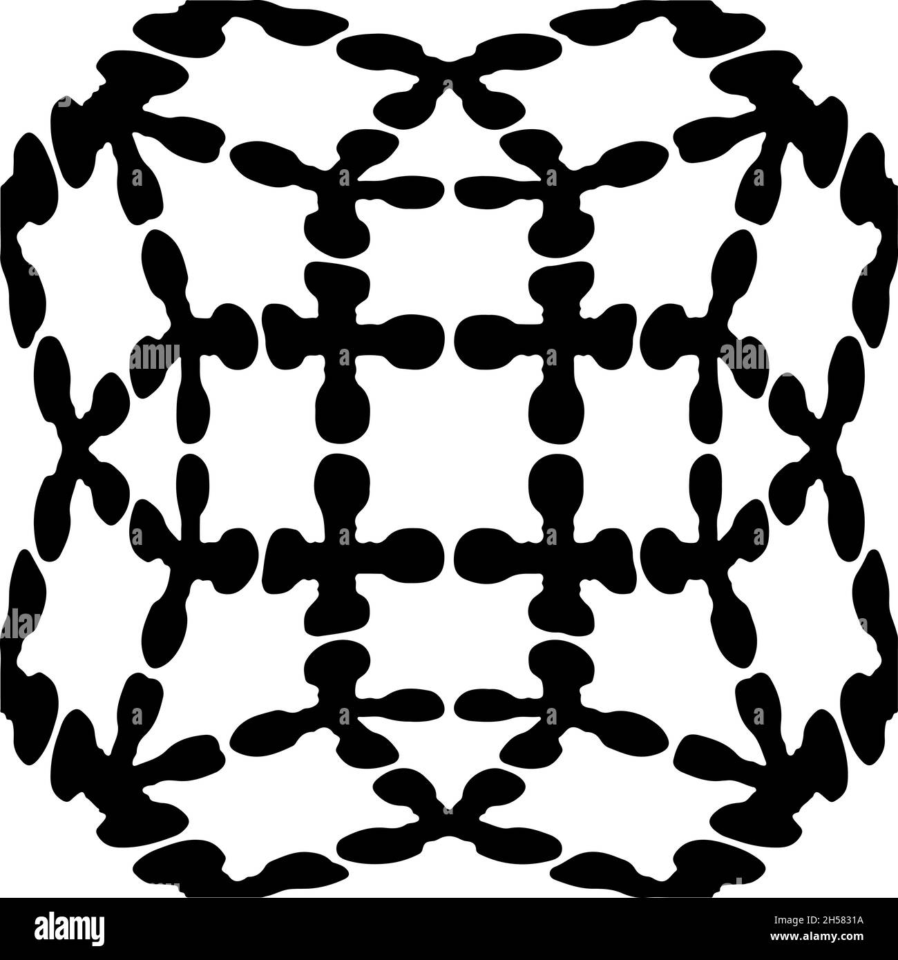 Vector seamless pattern. Modern stylish texture. Composition from ...