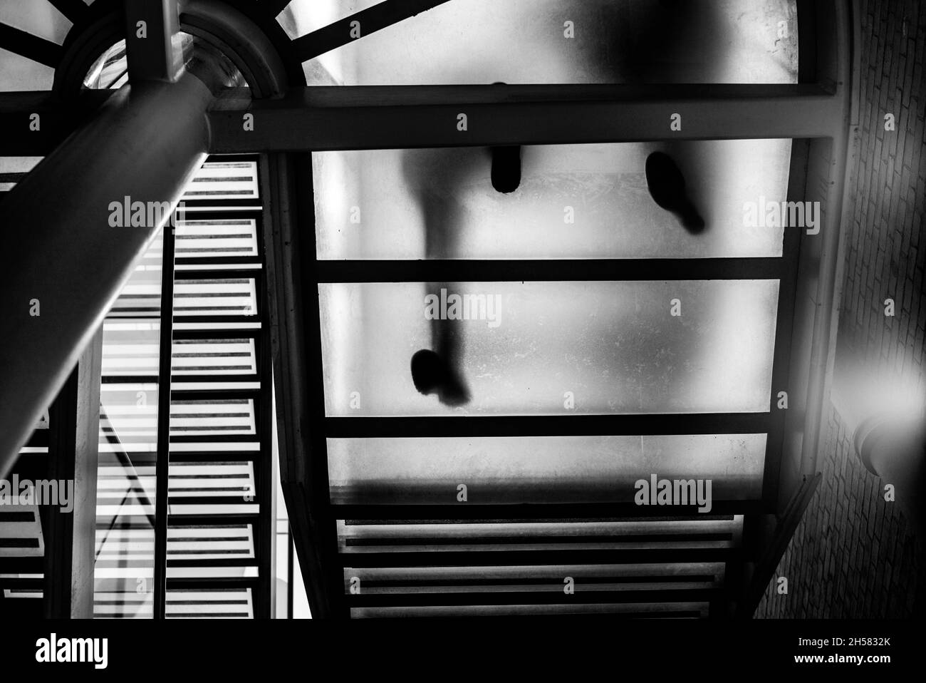 Steps footsteps Black and White Stock Photos & Images - Alamy