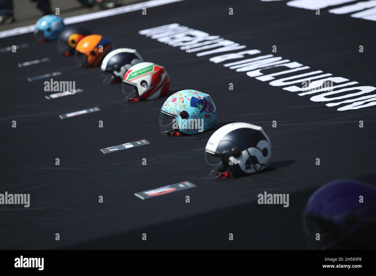 FIA Safe & Affordable helmet programme during the Formula 1 Gran Premio ...