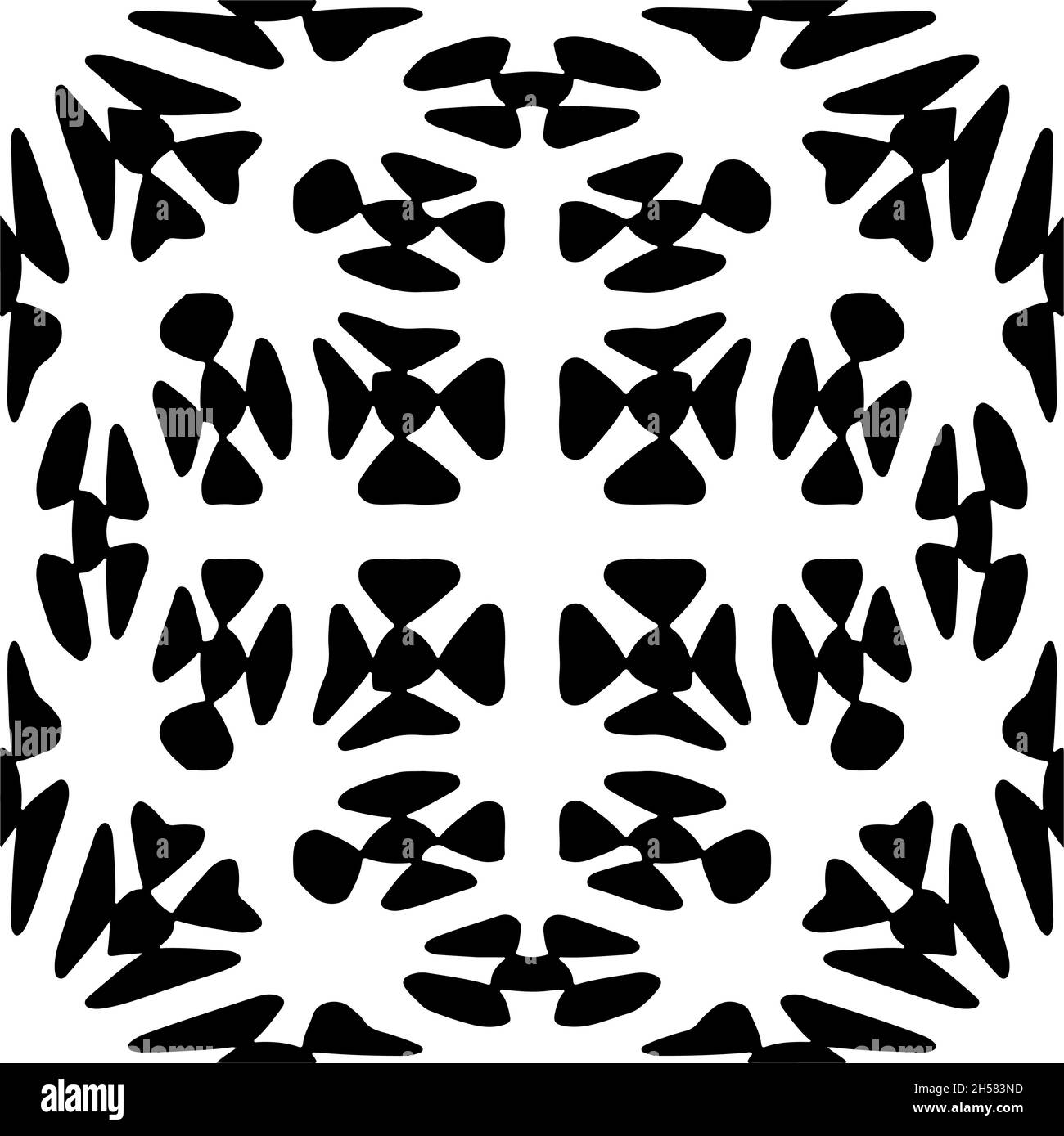 Vector seamless pattern. Modern stylish texture. Composition from ...