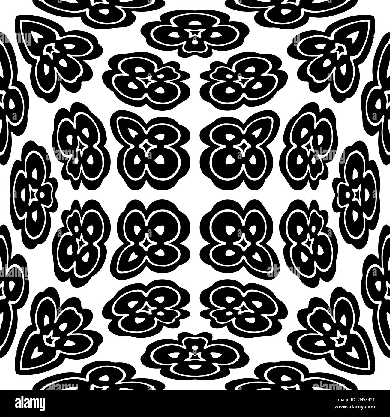 Vector seamless pattern. Modern stylish texture. Composition from ...