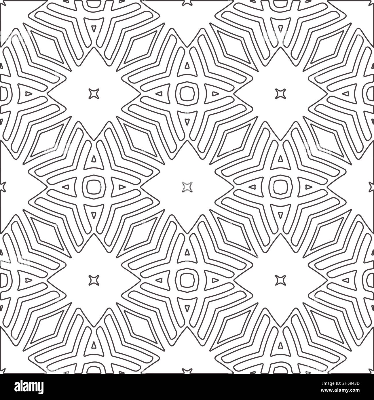 Vector pattern with symmetrical elements . Repeating geometric tiles ...