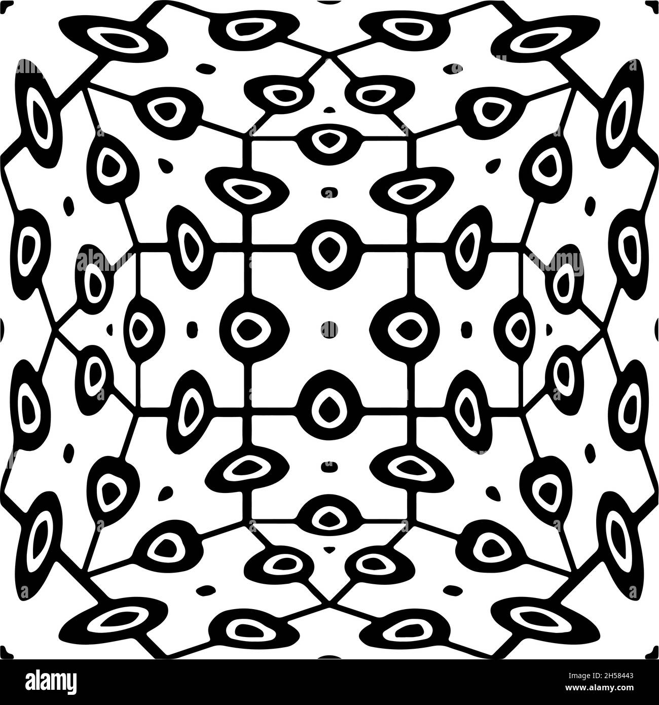 Vector seamless pattern. Modern stylish texture. Composition from ...