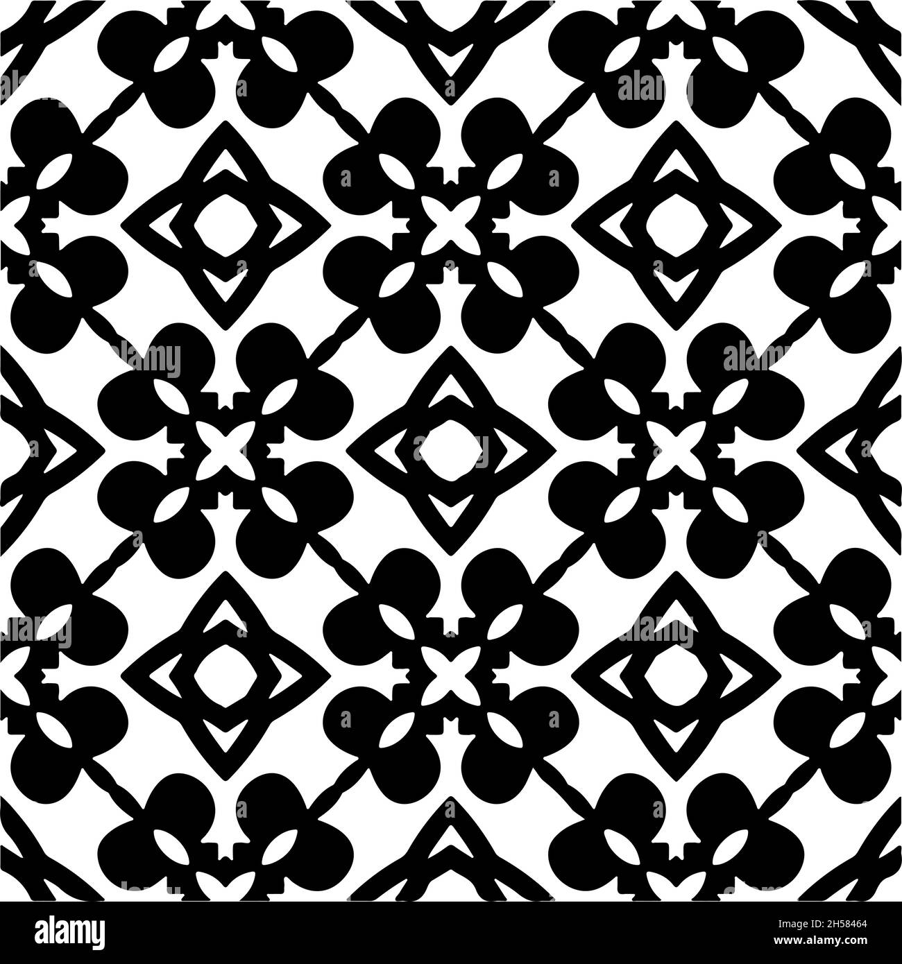 Vector seamless pattern. Modern stylish texture. Composition from ...