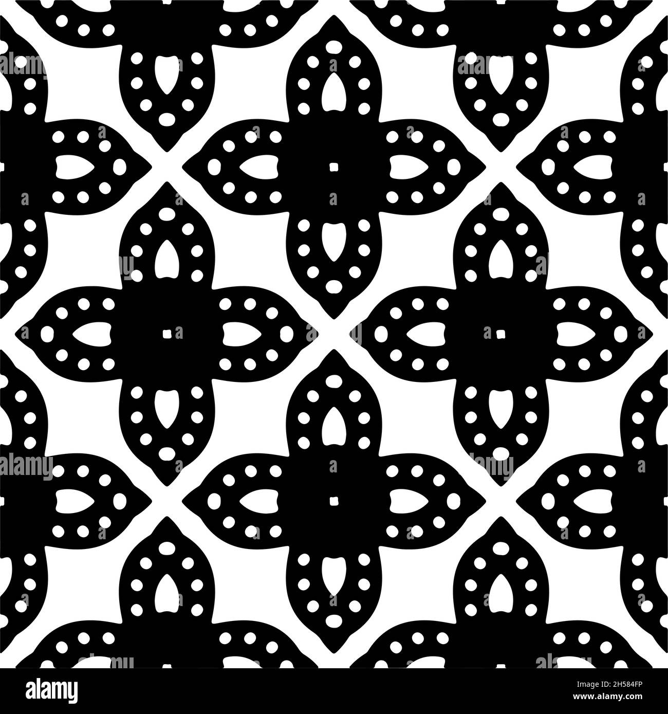 Vector seamless pattern. Modern stylish texture. Composition from ...