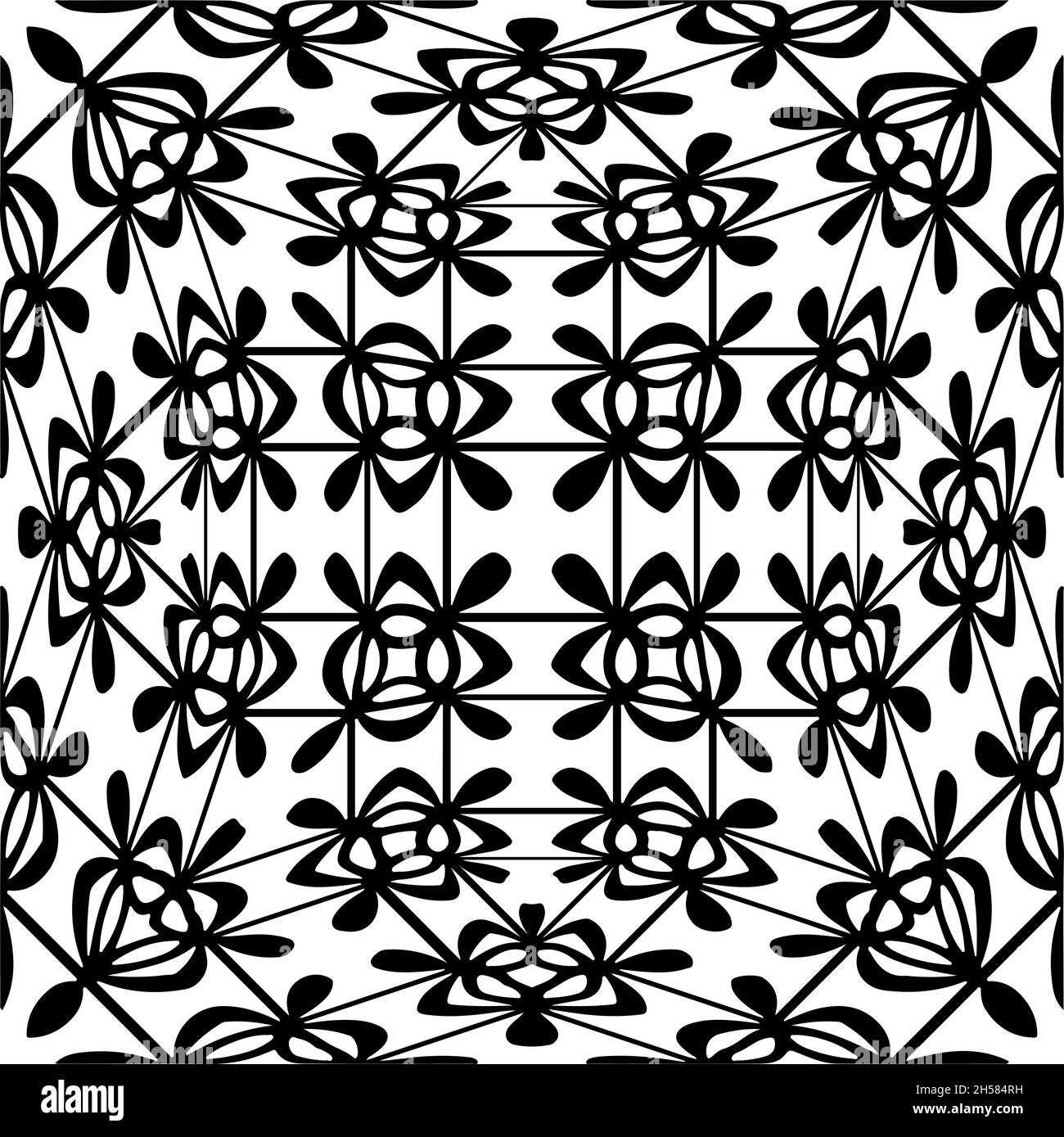 Vector seamless pattern. Modern stylish texture. Composition from ...