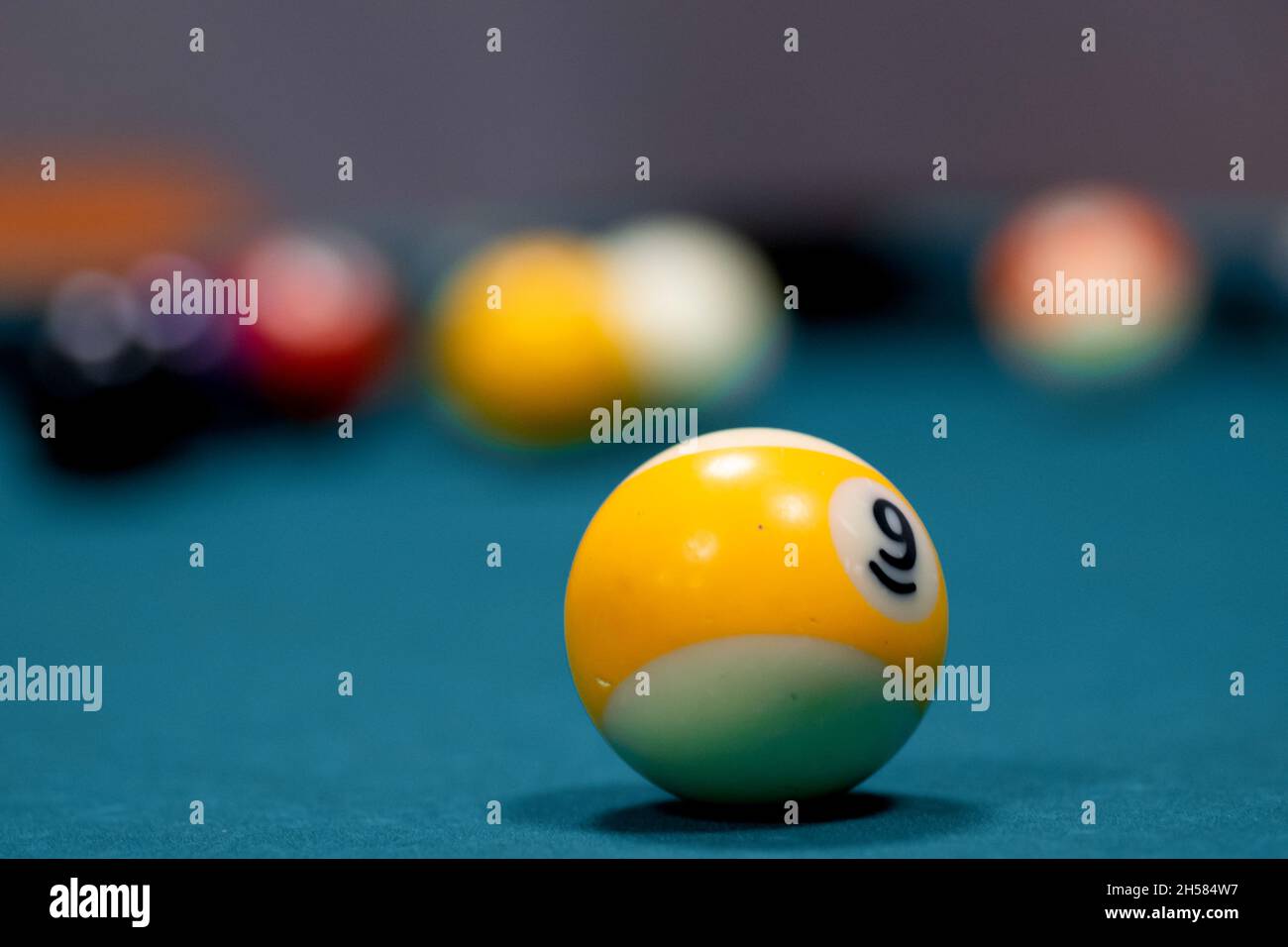 some shots while playing biliard with friends Stock Photo - Alamy