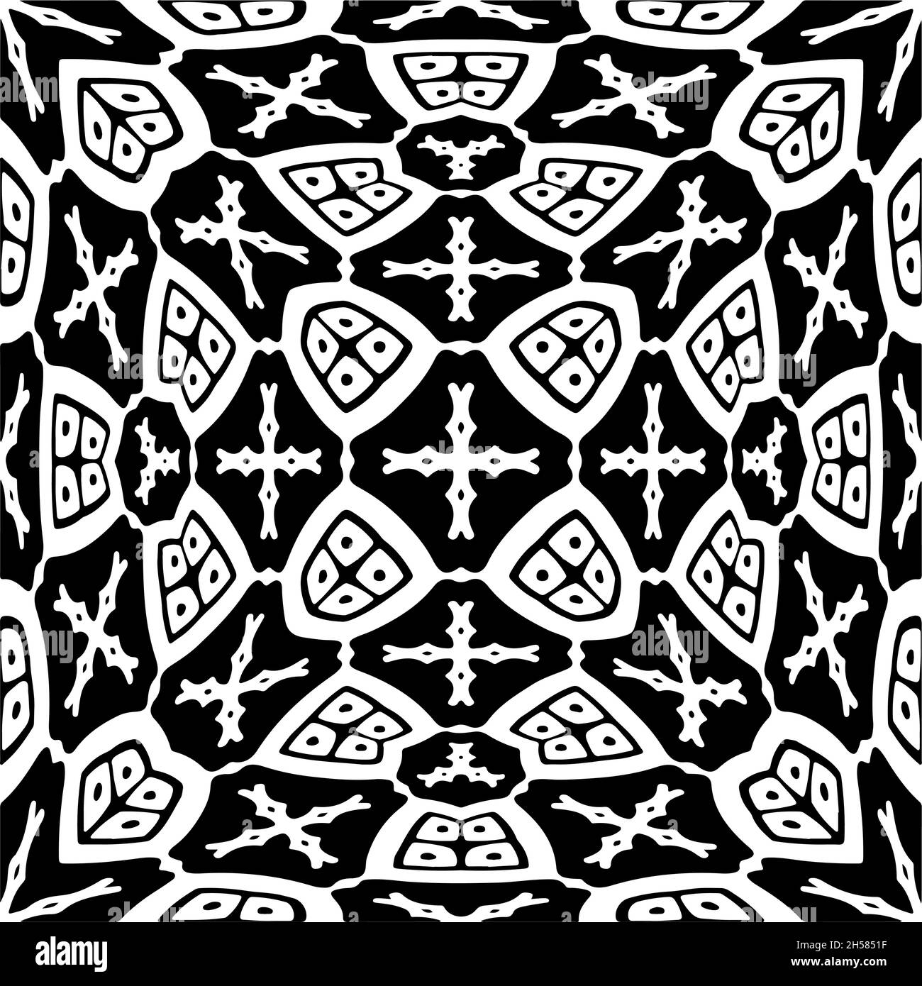 Vector seamless pattern. Modern stylish texture. Composition from ...