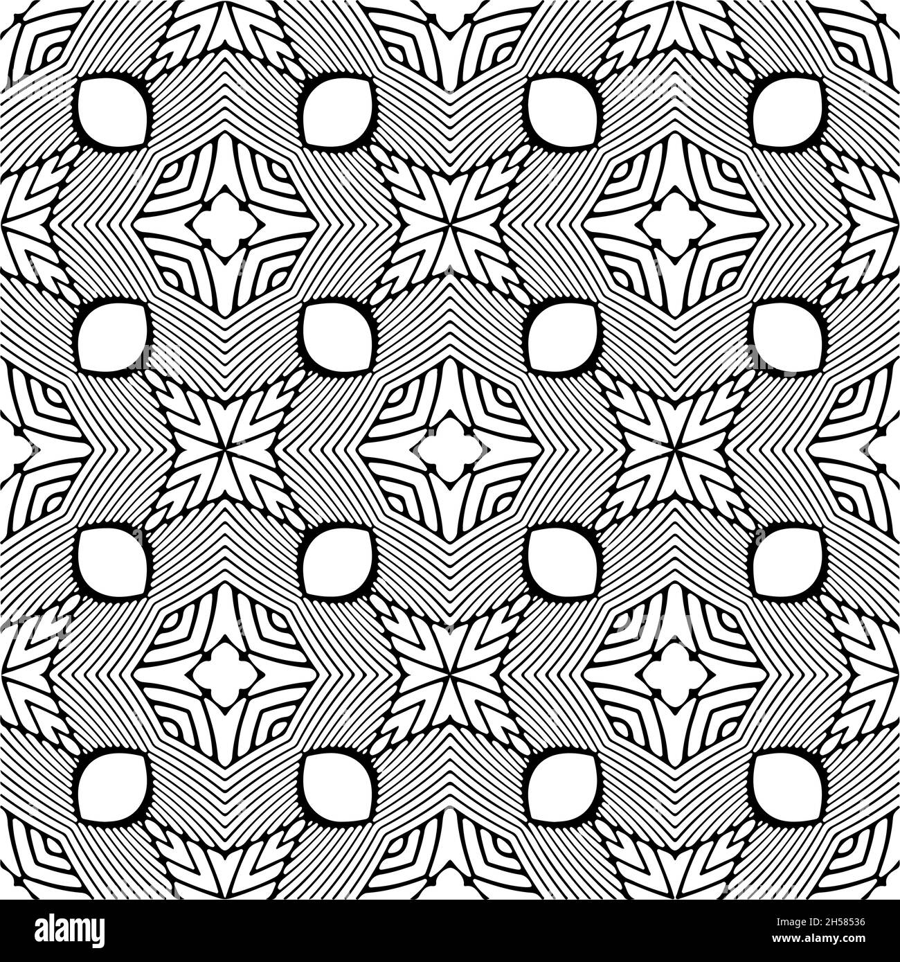 Vector seamless pattern. Modern stylish texture. Composition from ...