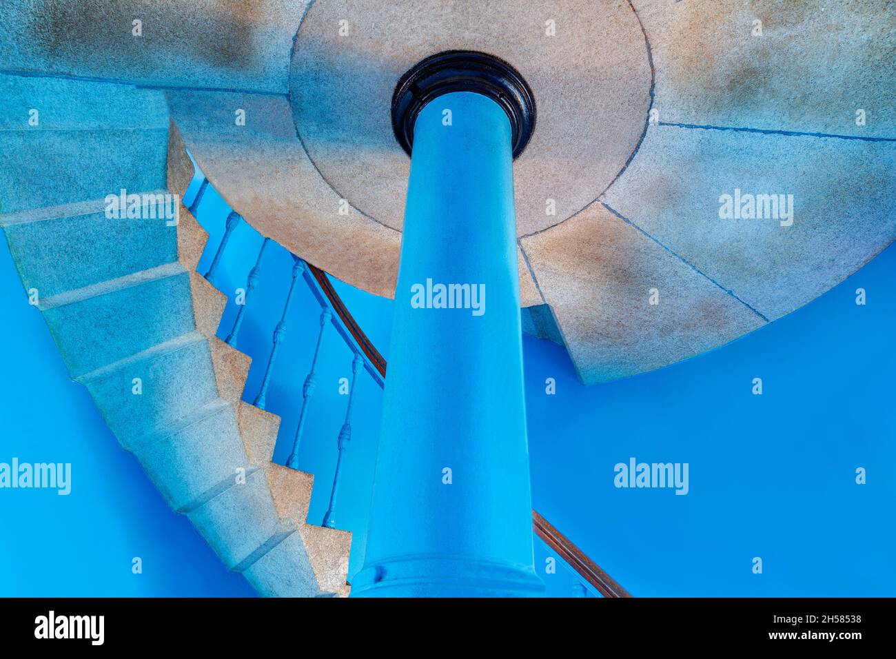 Spiral stairs, Old Head of Kinsale Lighthouse, County Cork, Ireland ...