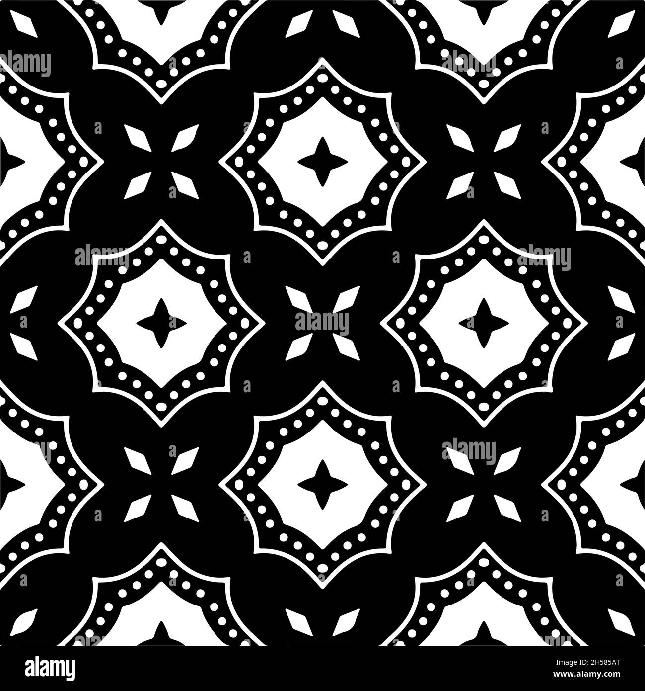 Vector seamless pattern. Modern stylish texture. Composition from ...