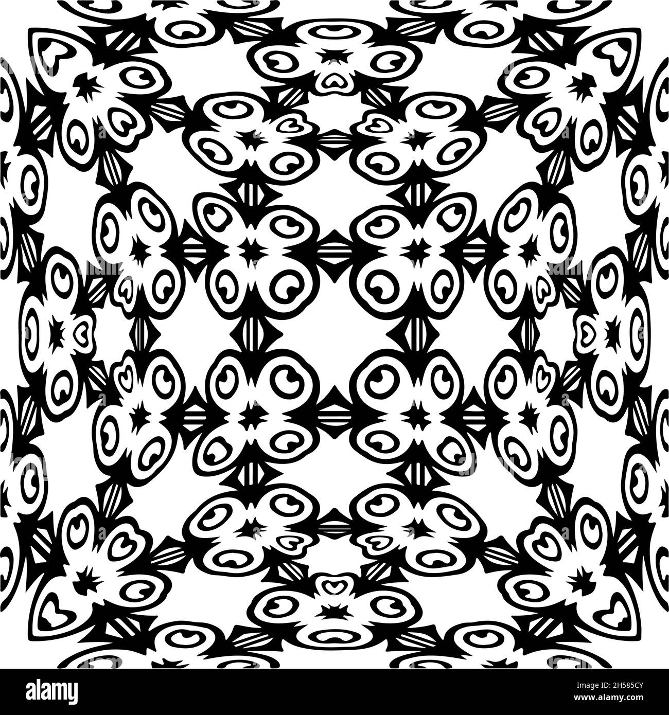 Vector seamless pattern. Modern stylish texture. Composition from ...