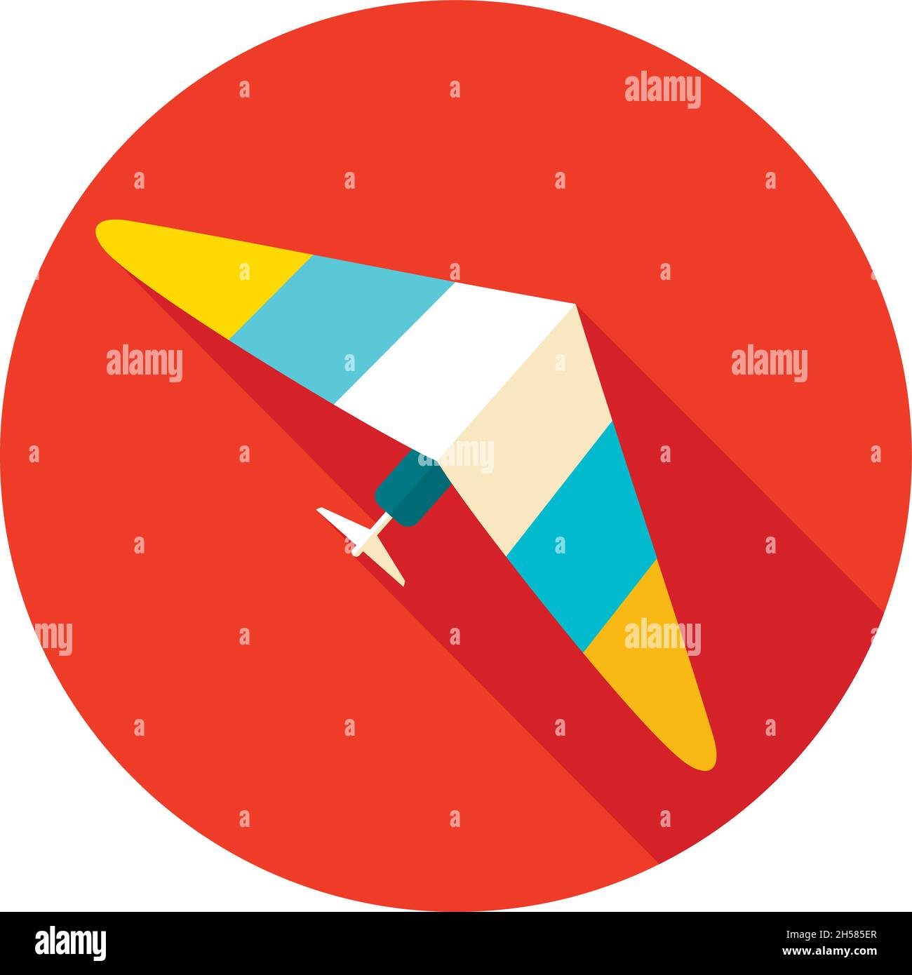 Hang Glider vector icon. Travel. Summer. Summertime. Holiday. Vacation ...