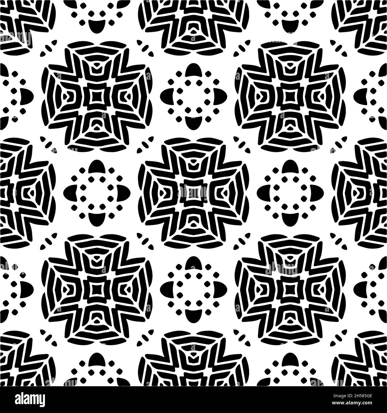 Vector seamless pattern. Modern stylish texture. Composition from ...