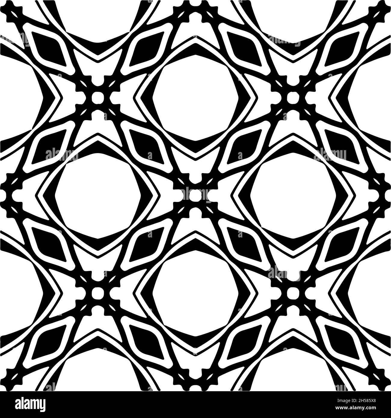 Vector seamless pattern. Modern stylish texture. Composition from ...