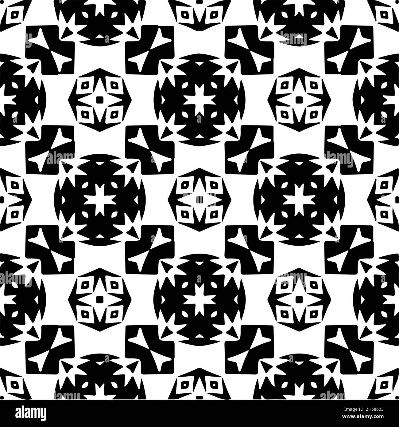 Vector seamless pattern. Modern stylish texture. Composition from ...