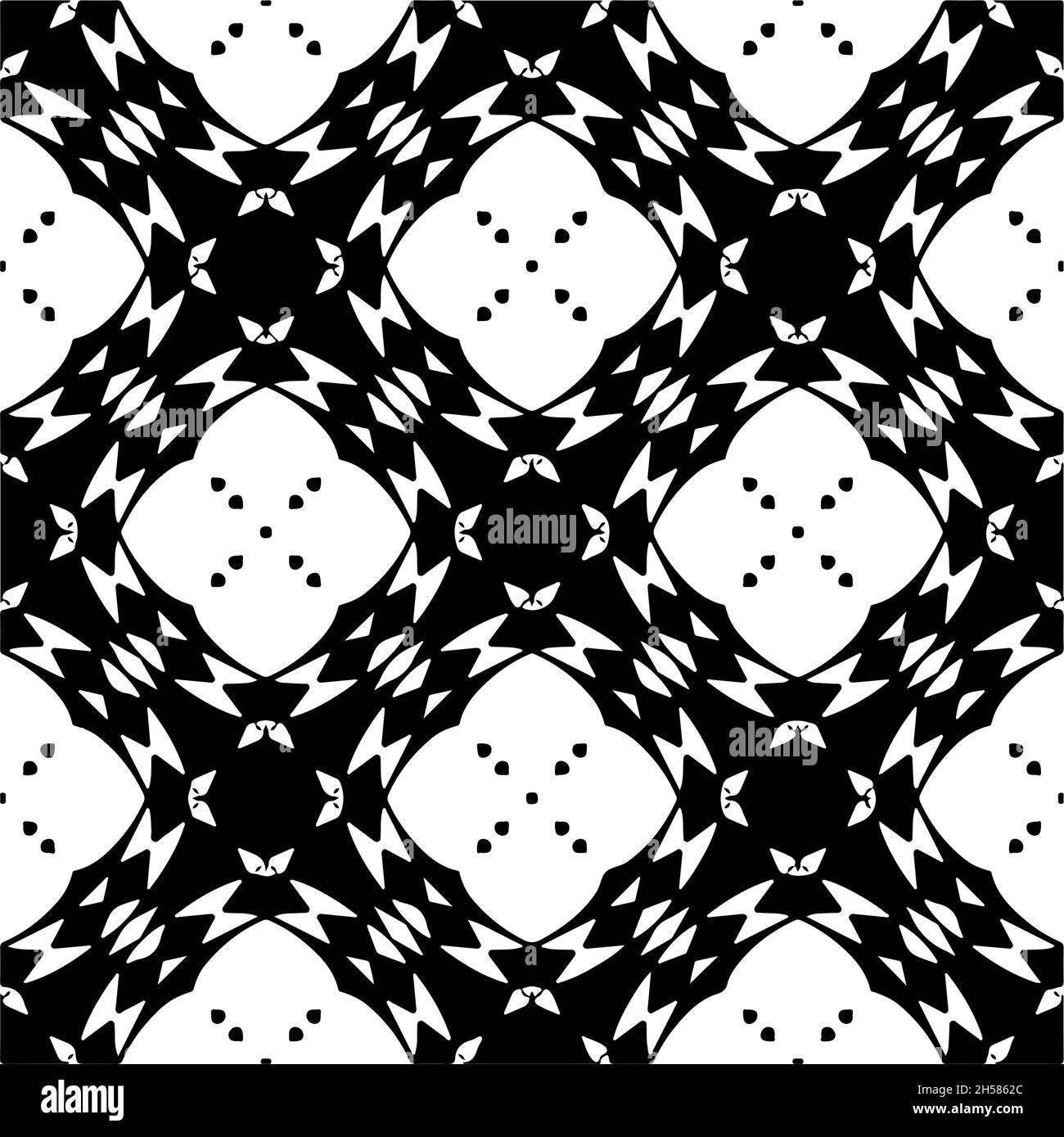 Vector seamless pattern. Modern stylish texture. Composition from ...