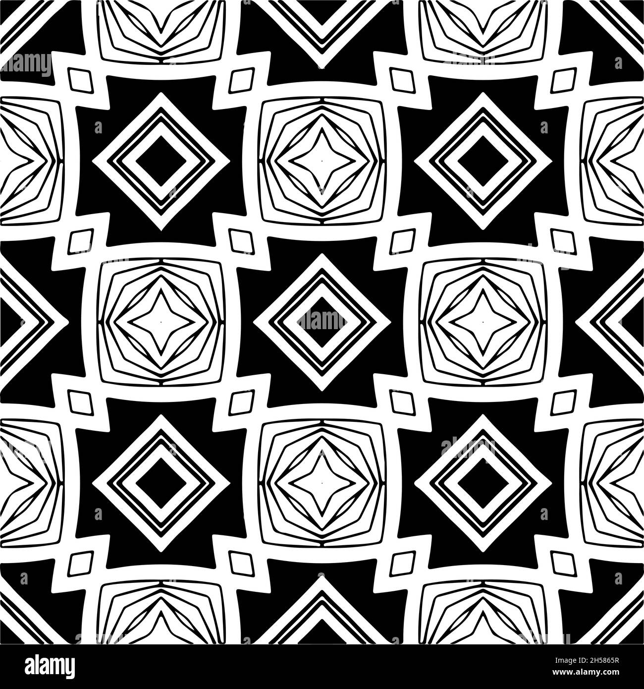 Vector seamless pattern. Modern stylish texture. Composition from ...