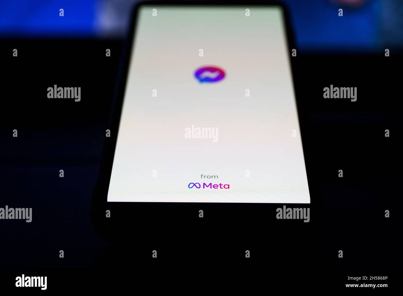 Meta company logo by Mark Zuckerberg and Facebook. Metaverse is where ...