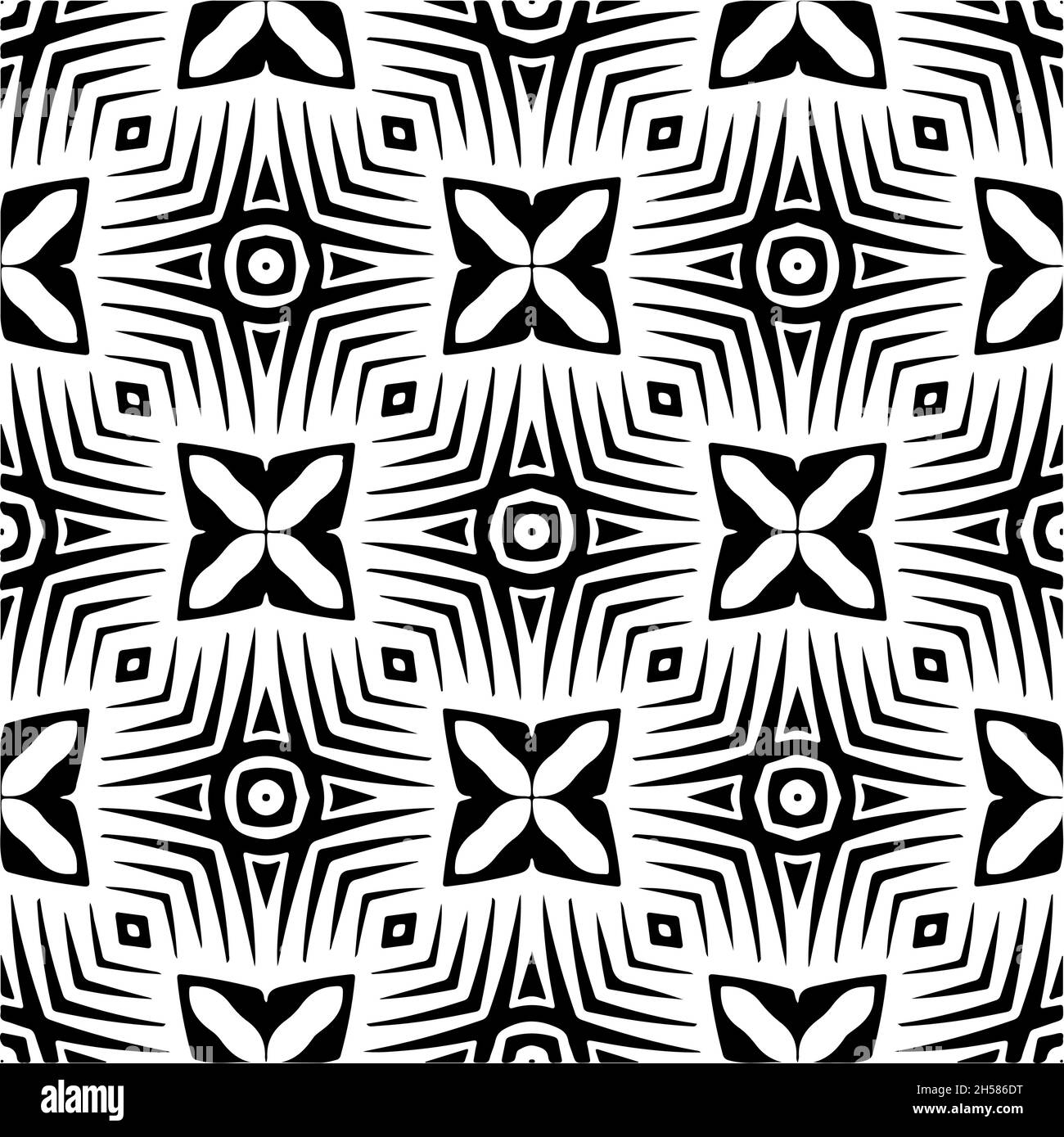Vector seamless pattern. Modern stylish texture. Composition from ...