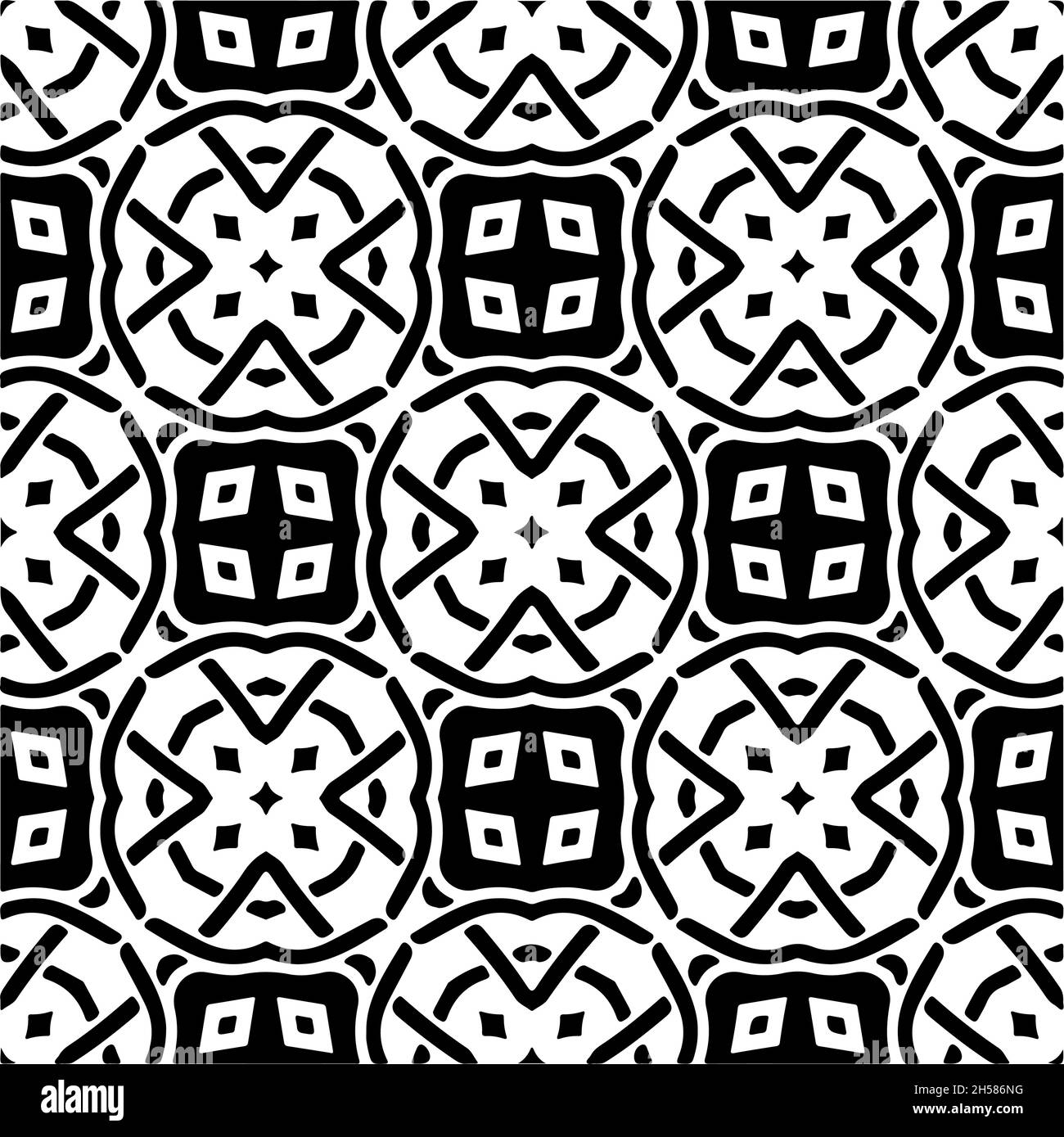 Vector seamless pattern. Modern stylish texture. Composition from ...