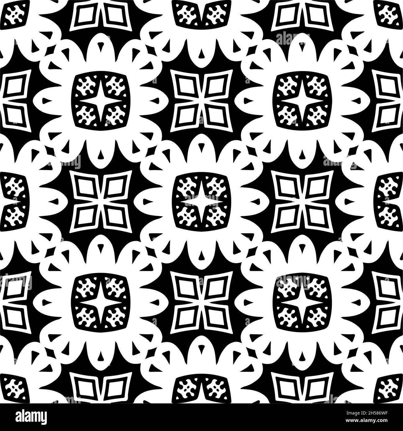 Vector seamless pattern. Modern stylish texture. Composition from ...