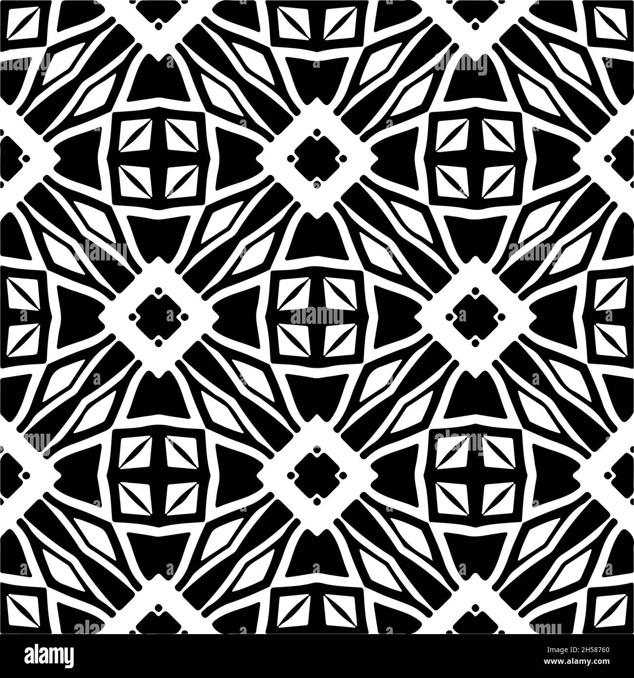 Vector seamless pattern. Modern stylish texture. Composition from ...