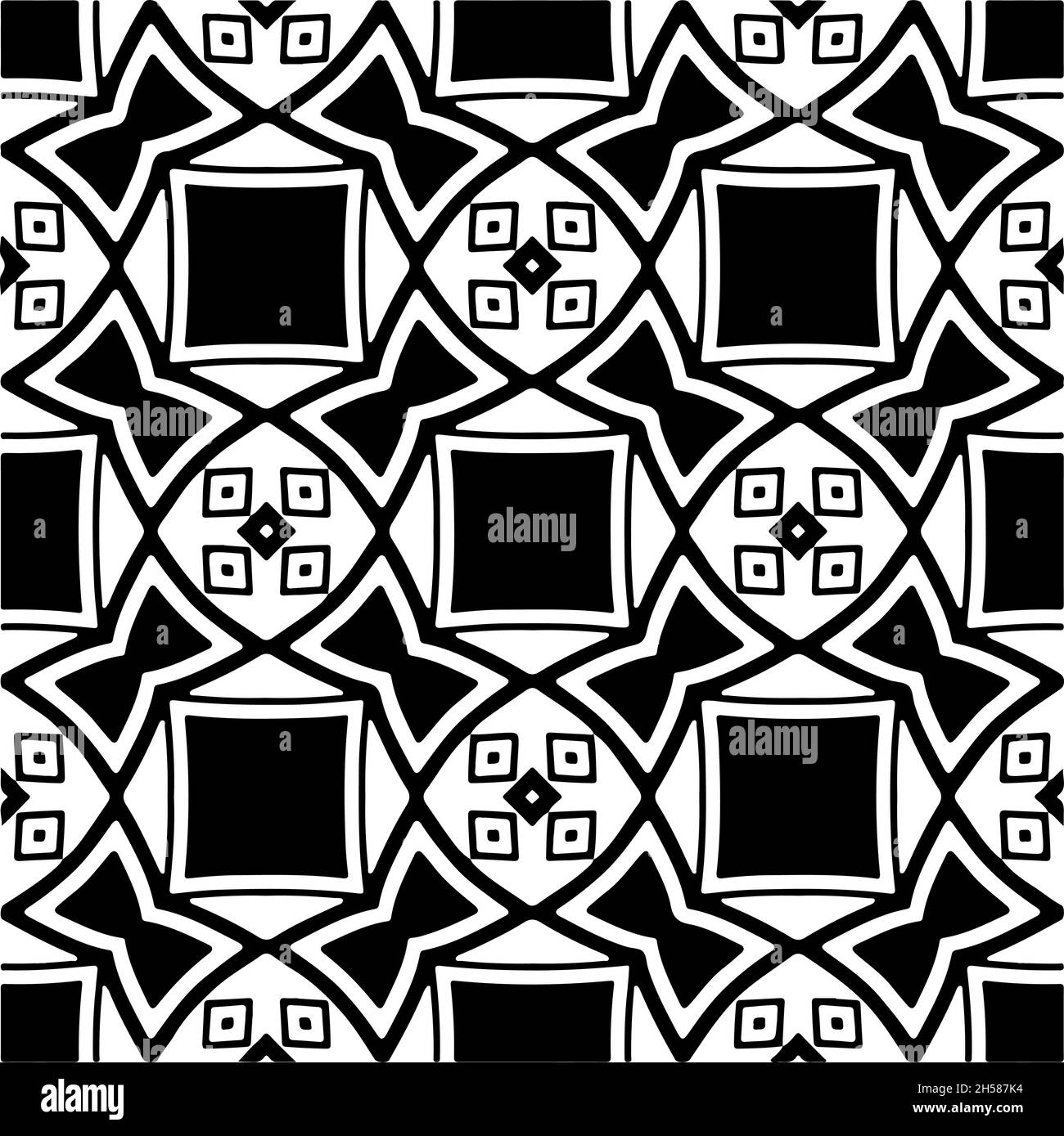 Vector seamless pattern. Modern stylish texture. Composition from ...