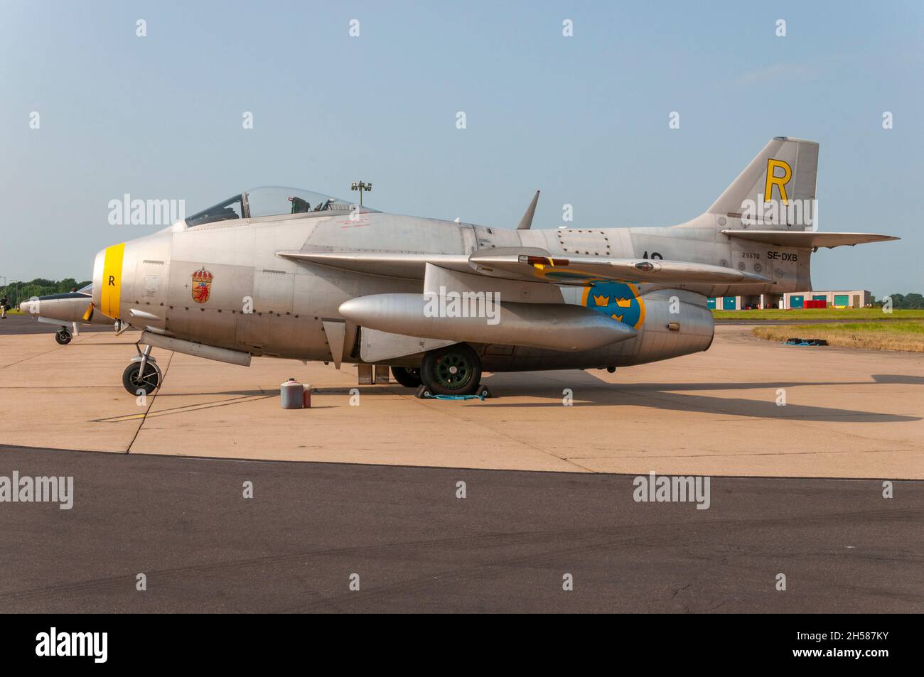 Saab J29 Tunnan, known as Flygande tunnan - The flying barrel - of the Swedish Air Force ...